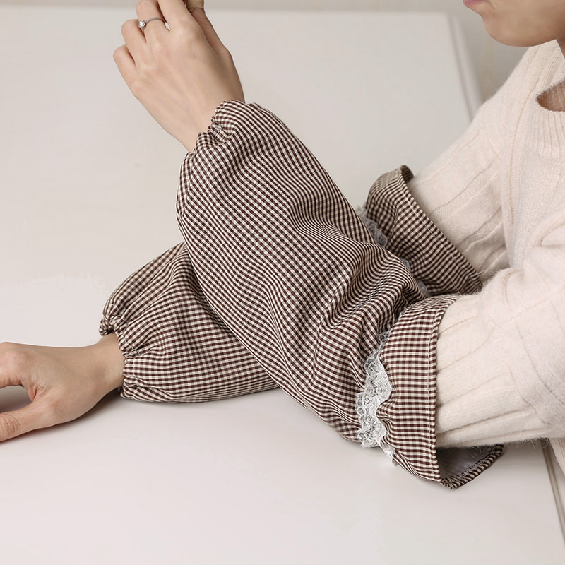 Spring oversleeve ladies office cute waterproof oil anti - fouling ...