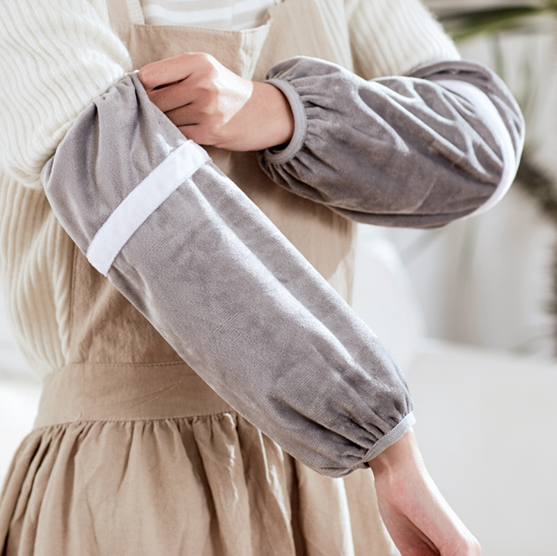 Fashionable and generousccc oversleeve working sleeve with fleece in ...